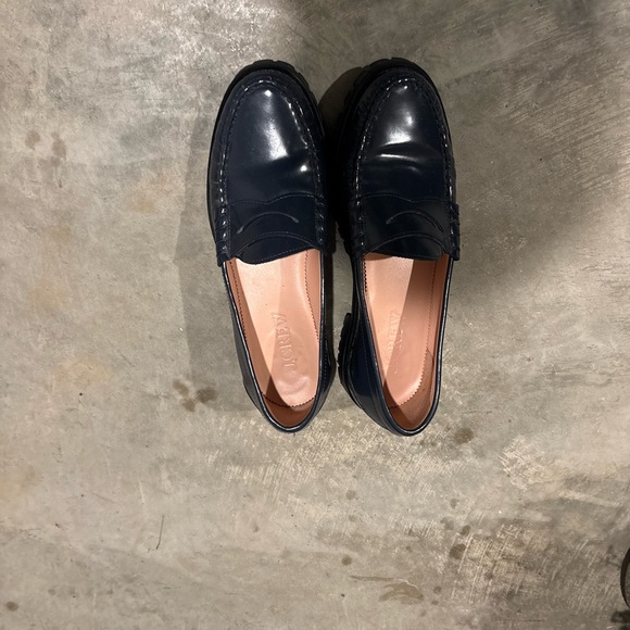 J. Crew | Shoes | J Crew Navy Blue Loafers | Poshmark